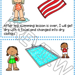 Swimming Lesson Social Skills Story Printable Social Skills - Etsy