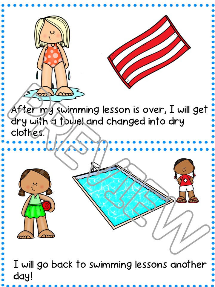 Swimming Lesson Social Skills Story Printable Social Skills - Etsy Canada