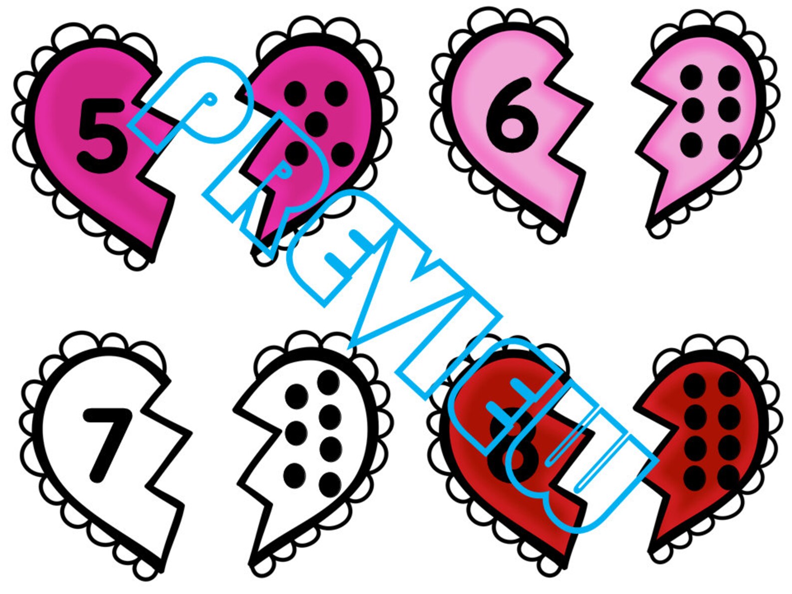 Heart Letter Matching Game, Printable Valentine's Day Game, Uppercase ...