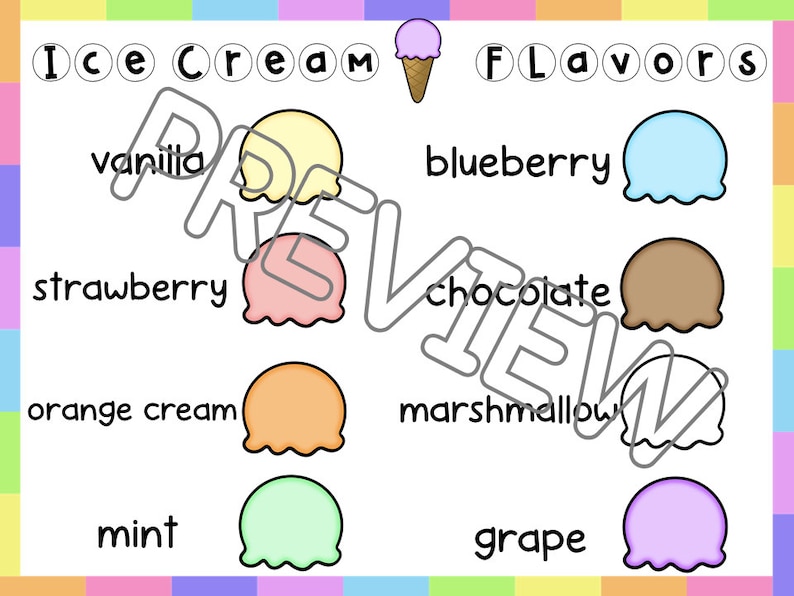 Ice Cream Dramatic Play Set, Pretend Play Ice Cream Shop, Preschool ...