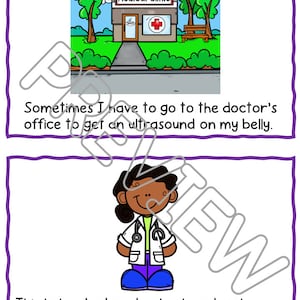 Getting an Ultrasound Social Skills Story, Printable Social Skills ...