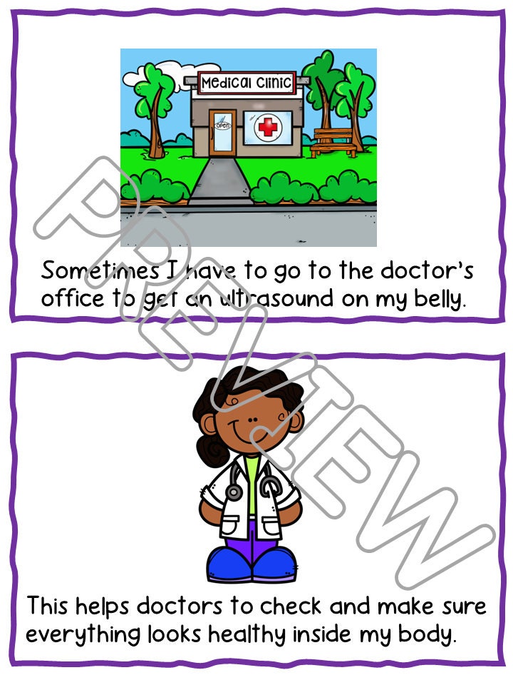 Getting an Ultrasound Social Skills Story, Printable Social Skills ...