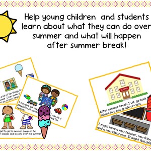Summer Break Social Skills Story, Summer Visuals - Etsy