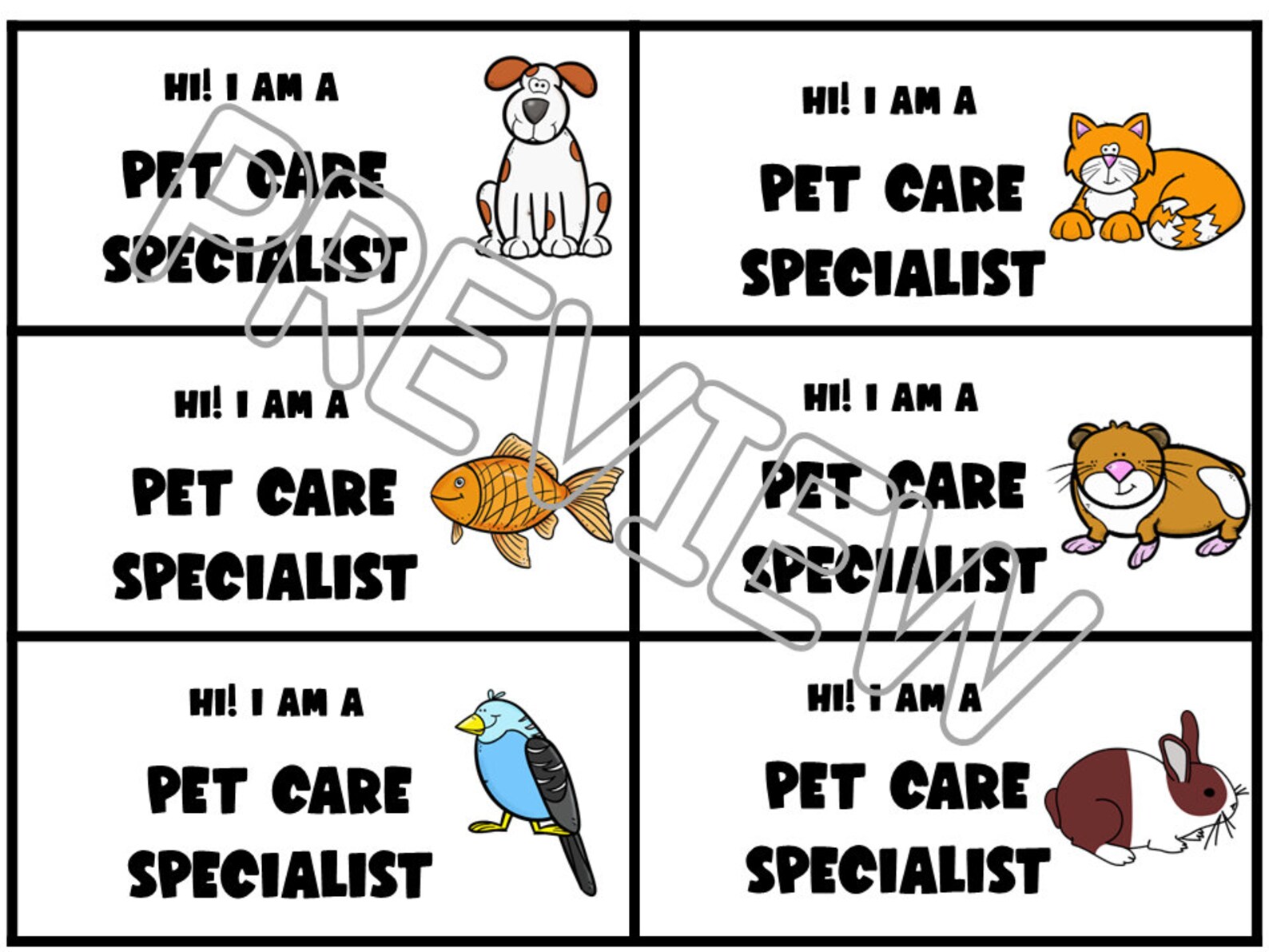 Pet Care Dramatic Play, Pet Store Pretend Play, Pet Adoption Play ...