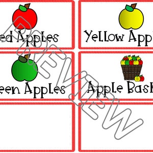Apple Stand Dramatic Play Set, Printable Apple Activities, Dramatic ...