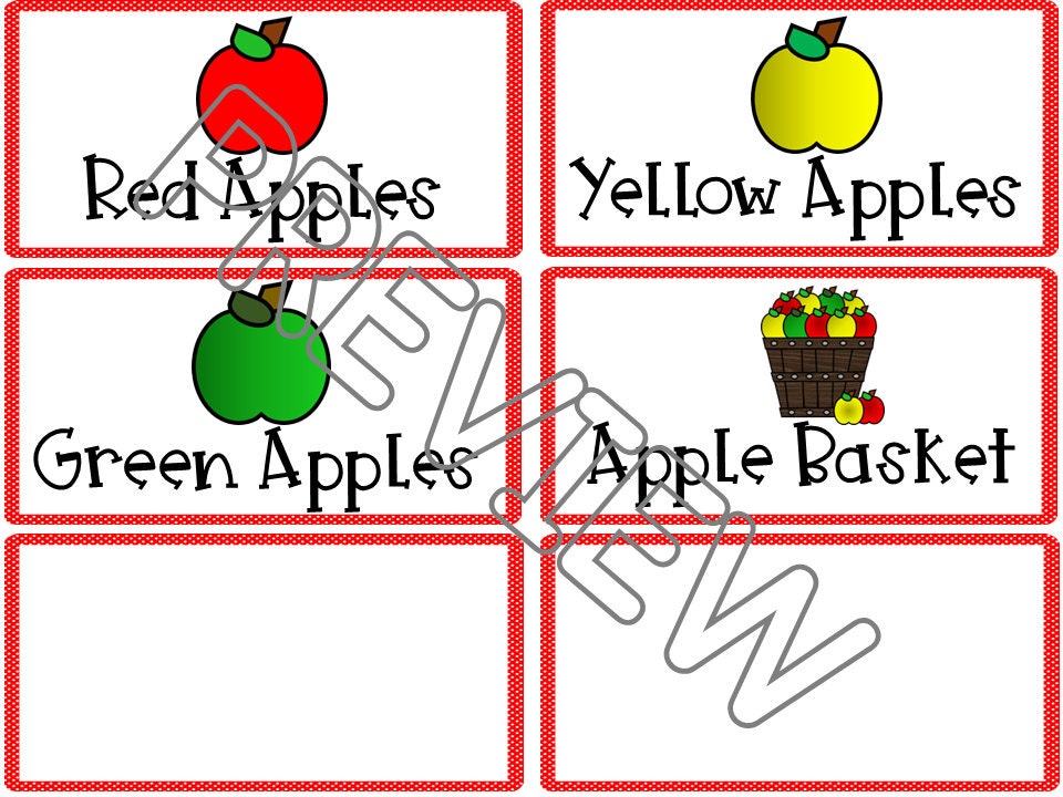 Apple Stand Dramatic Play Set, Printable Apple Activities, Dramatic ...