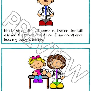 Going to the Doctor Social Skills Story, Getting a Checkup, Health ...