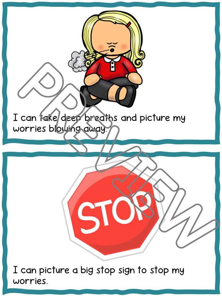 Social Skills Story When I Feel Worried, Anxiety, Feelings, Social ...