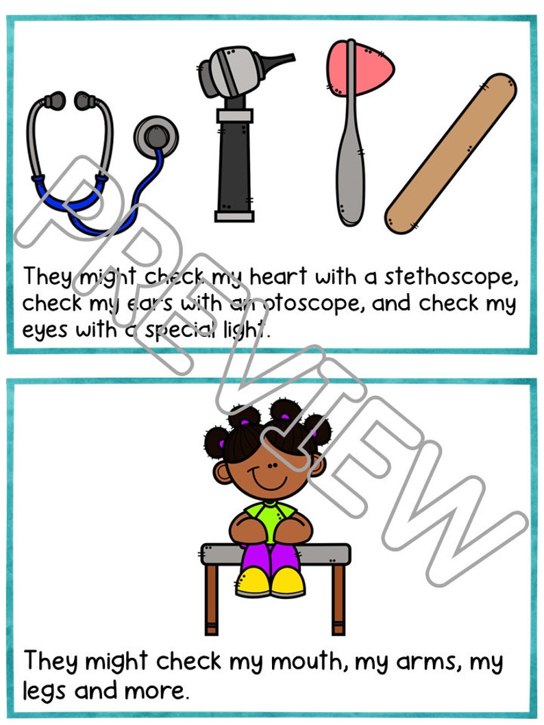 Going to the Doctor Social Skills Story, Getting a Checkup, Health ...