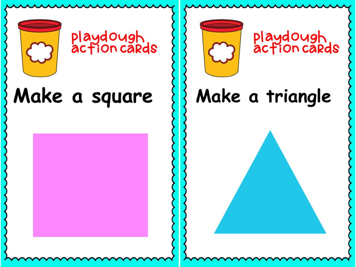 Playdough Mat Playdough Learning Printable Learning | Etsy