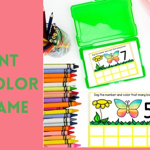 Butterfly Lesson, Math Task Cards, Preschool Math Activity, Prek Math ...