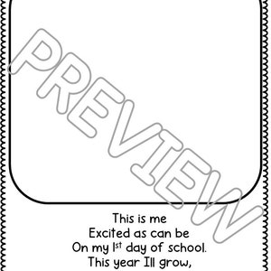 First Day of School Activities, Printable First Day of School Craft ...