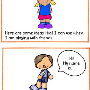 Starting Preschool Social Skills Story, Going to Preschool, First Day ...