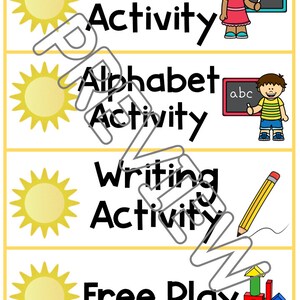 Printable Summer Picture Schedule Cards, Visual Schedule for Summer ...