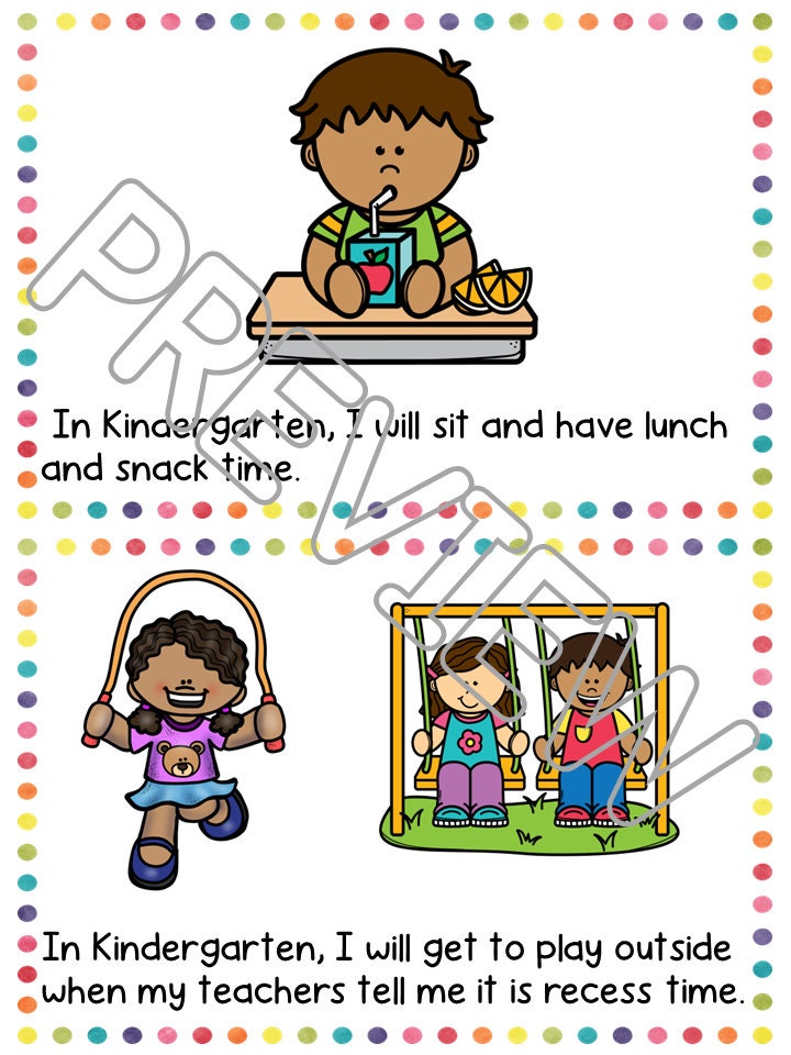 Starting Kindergarten Social Skills Story, Going to Kindergarten ...
