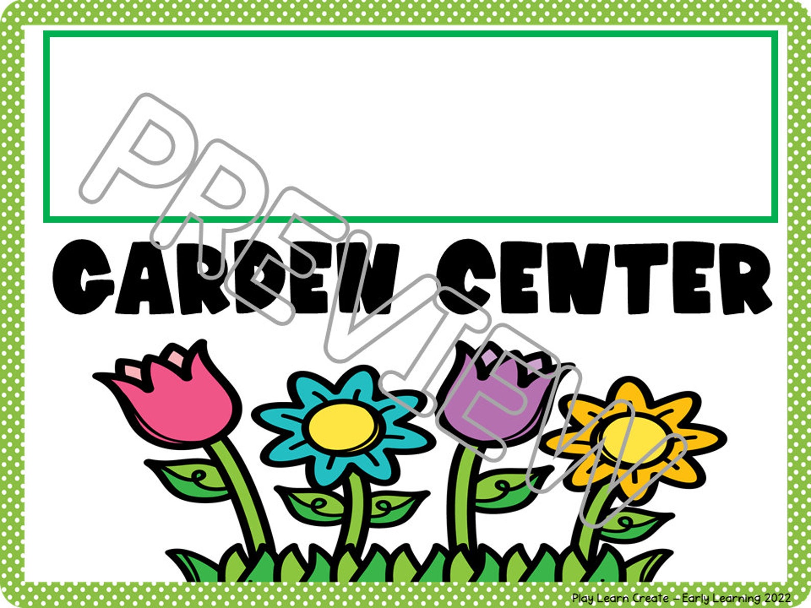 Garden Dramatic Play, Pretend Play Set, Garden Store Play, Preschool ...