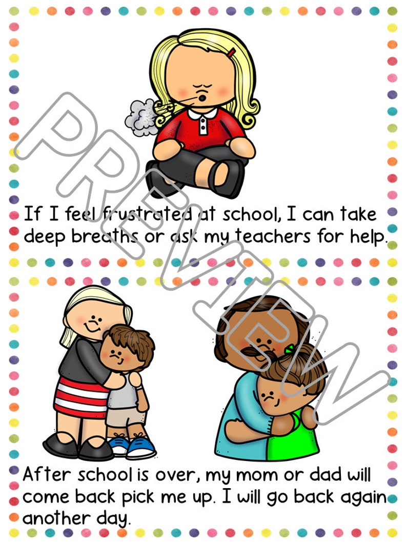 Starting Kindergarten Social Skills Story Going to - Etsy