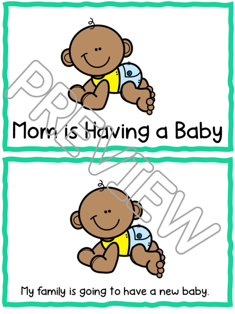 New Baby Social Skills Story, Printable Social Skills Story, Big ...