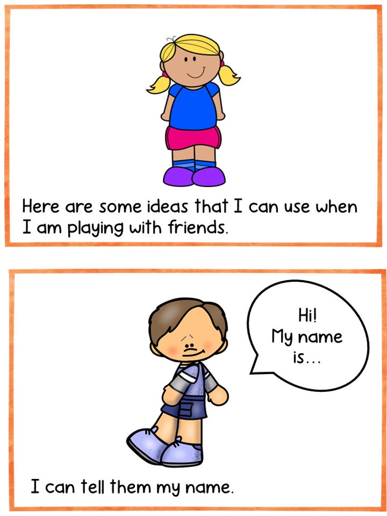 Going to Kindergarten Social Skills Story, Bundle of Social Skills ...