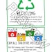 Printable Recycling Lesson, Recycling Lesson, Recycling Activity, Earth ...
