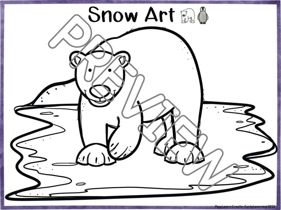 January Preschool Workbook, Polar Theme Preschool, Arctic Theme ...