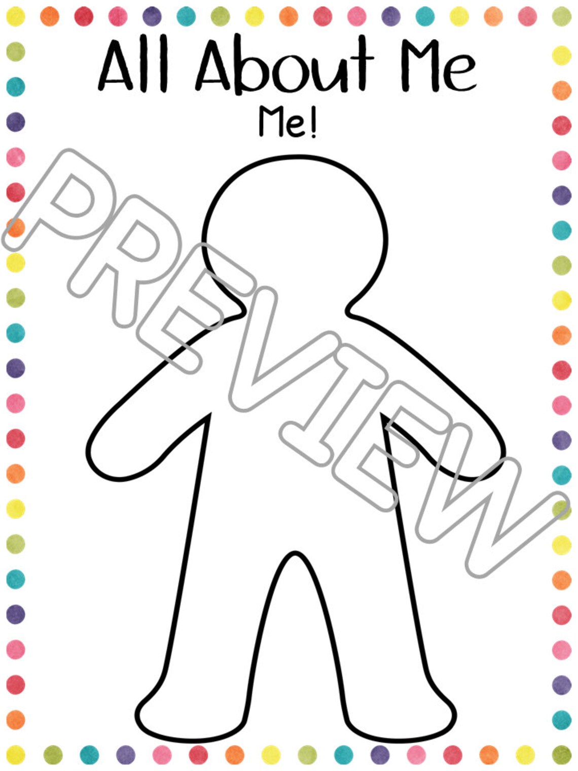 All About Me Theme Playdough Mats, All About Me Activities, Preschool ...