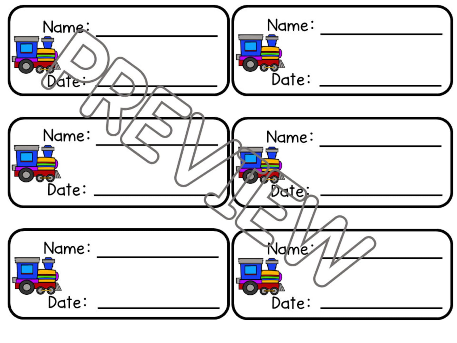 Train Station Dramatic Play Pretend Play Printable Play Kit - Etsy