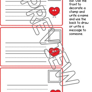 Valentine's Day Dramatic Play Set, Valentine's Day Post Office, Post ...