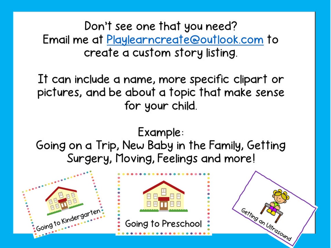 Going to School Social Skills Story, Starting School, First Day of ...