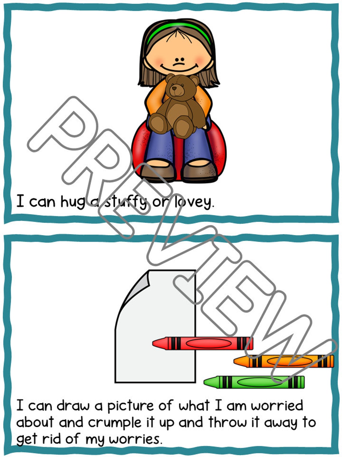 Social Skills Story When I Feel Worried, Anxiety, Feelings, Social ...