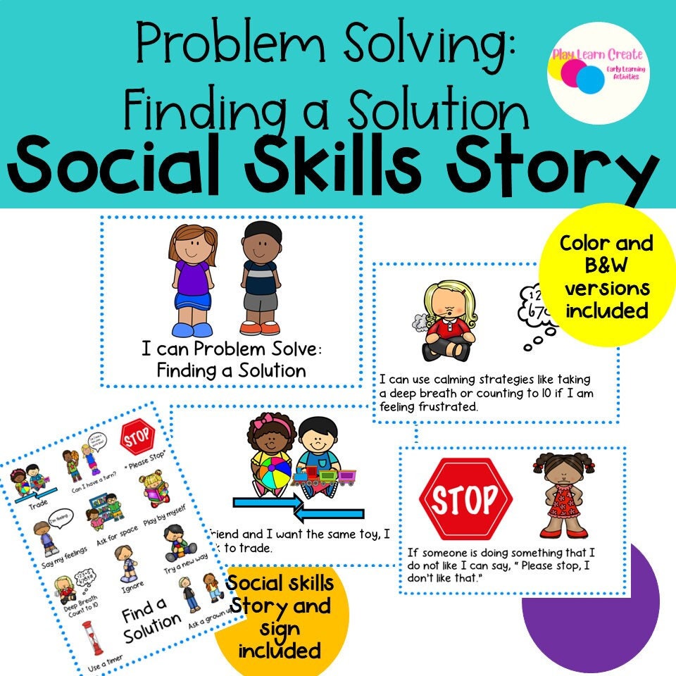 Problem Solving Strategies, Social Skills Story, Find a Solution ... Problem Solving Strategies, Social Skills Story, Find a Solution ...