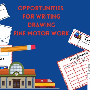 Train Station Dramatic Play, Pretend Play, Printable Play Kit, for ...