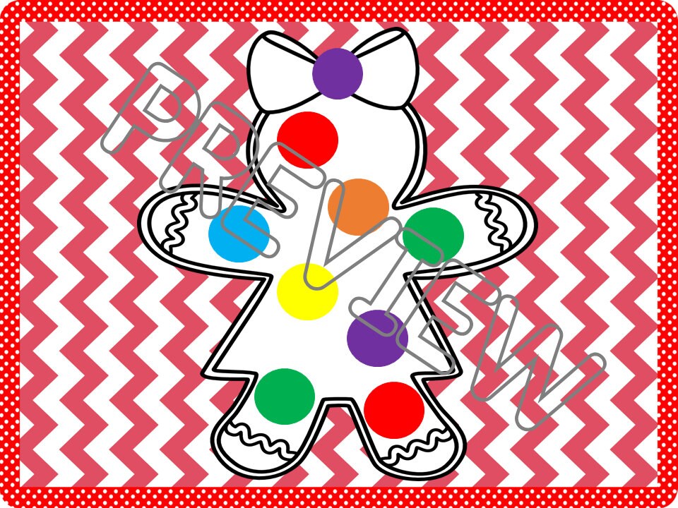 Gingerbread Theme Color Activities, Toddler Color Activities, Toddler ...