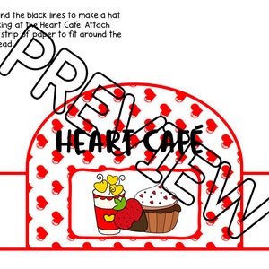 Valentine's Day Dramatic Play Set, Heart Cafe Play, Pretend Play Coffee ...