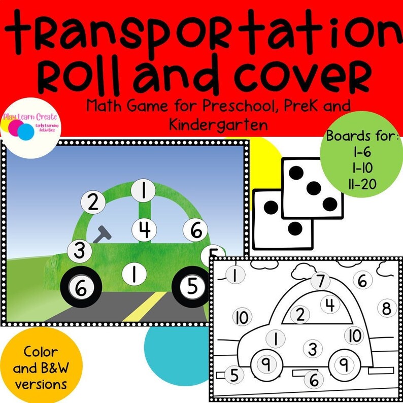 Transportation Theme Preschool, Printable Preschool Games, Vehicle ...