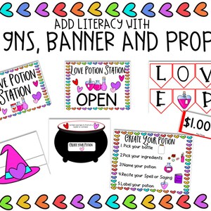 Love Potion Dramatic Play Set for Valentine's Day, Pretend Play for ...