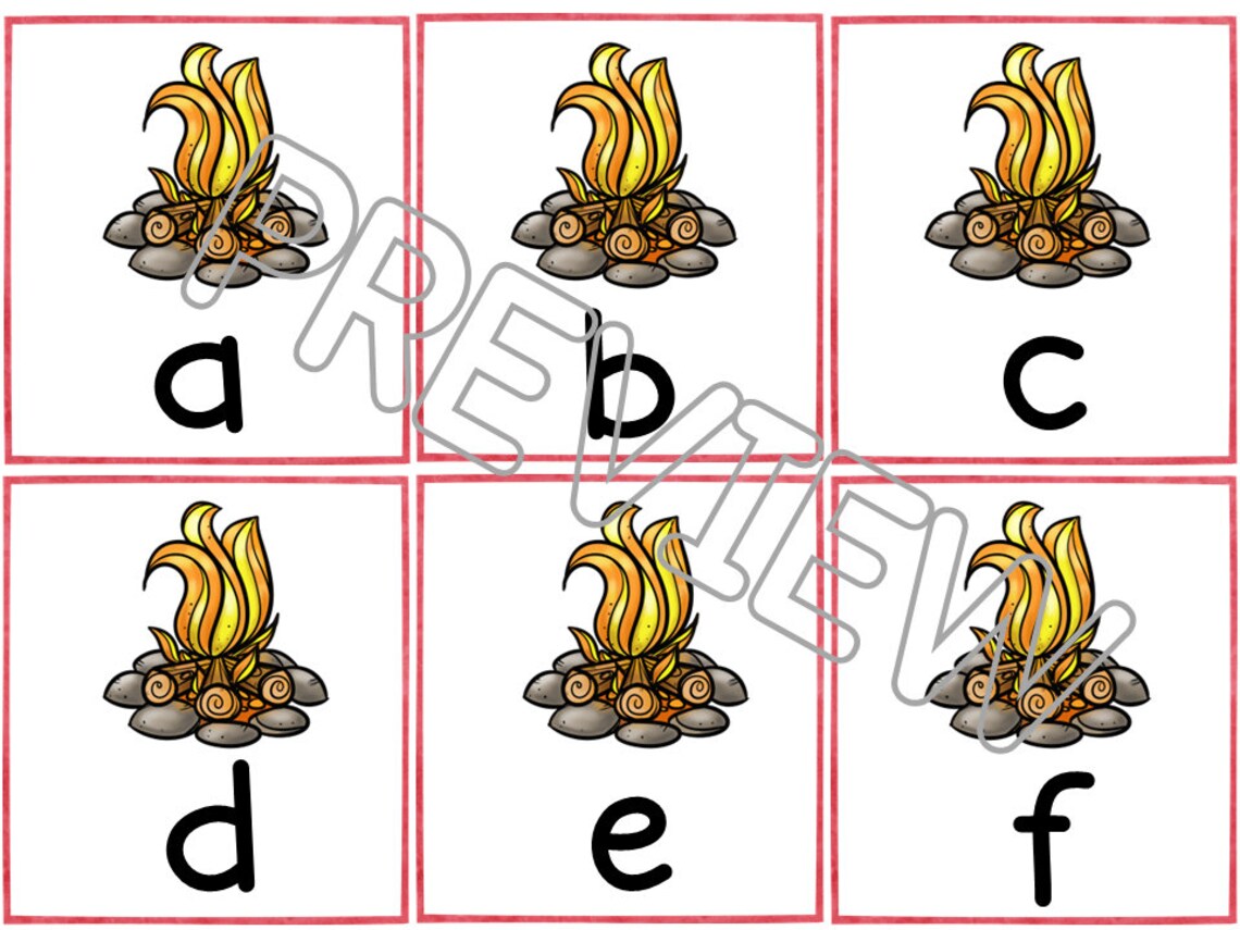 Camping Theme Printables, Printable Letter Activities, Preschool ...