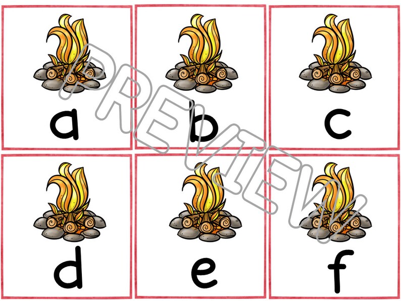 Camping Theme Printables, Printable Letter Activities, Preschool ...