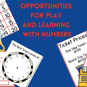 Train Station Dramatic Play, Pretend Play, Printable Play Kit, for ...