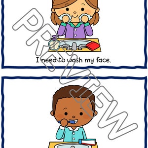 Bedtime Social Skills Story, Bedtime Routine Chart, Bedtime Visuals ...