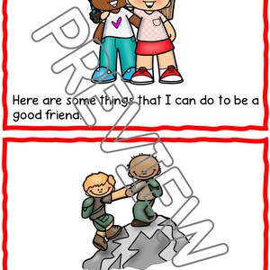 Being a Good Friend Social Skills Story, Friendship Social Skills Story ...