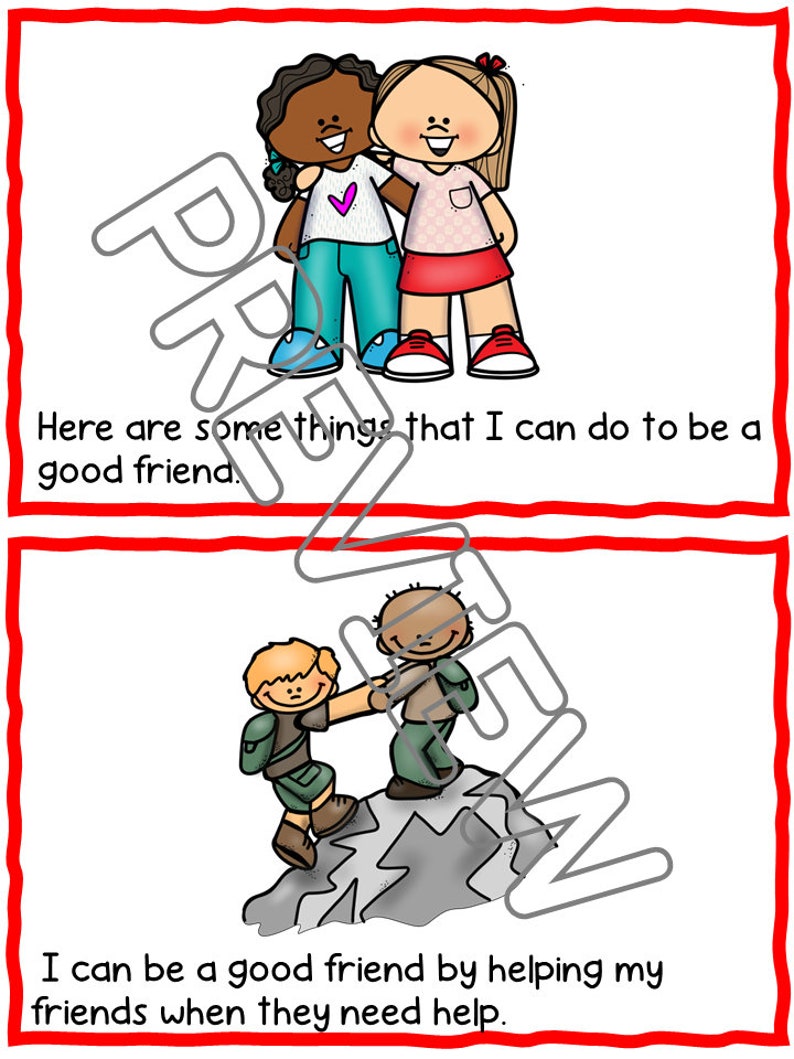 Being a Good Friend Social Skills Story, Friendship Social Skills Story ...