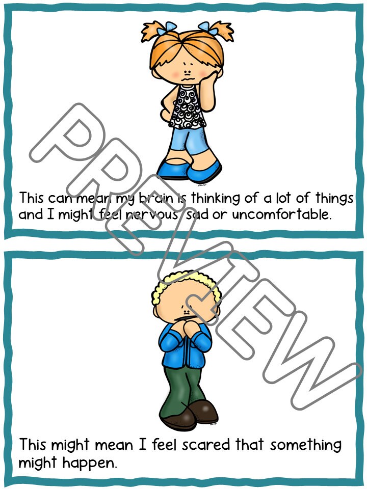 Social Skills Story When I Feel Worried, Anxiety, Feelings, Social ...