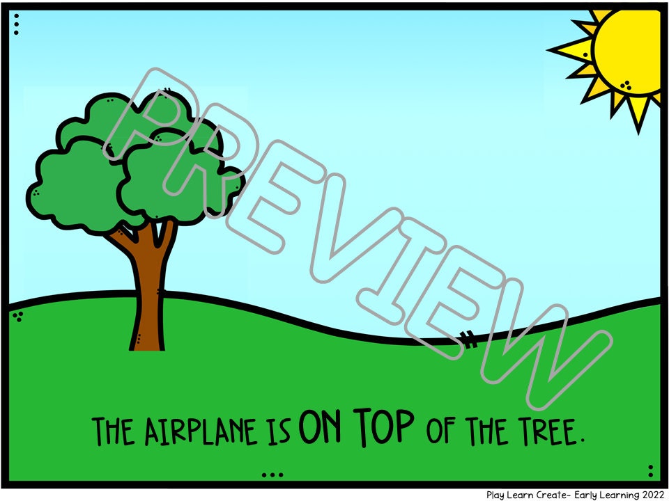 Airplane Theme, Preschool Printables, Positional Word, Prepostions ...