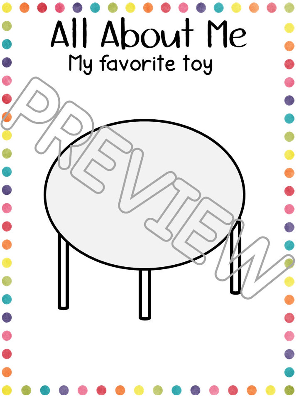 All About Me Theme Playdough Mats, All About Me Activities, Preschool ...