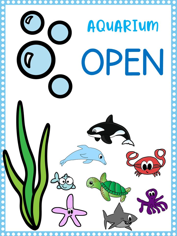 Pretend Play Aquarium, Dramatic Play for Preschool, Dramatic Play ...