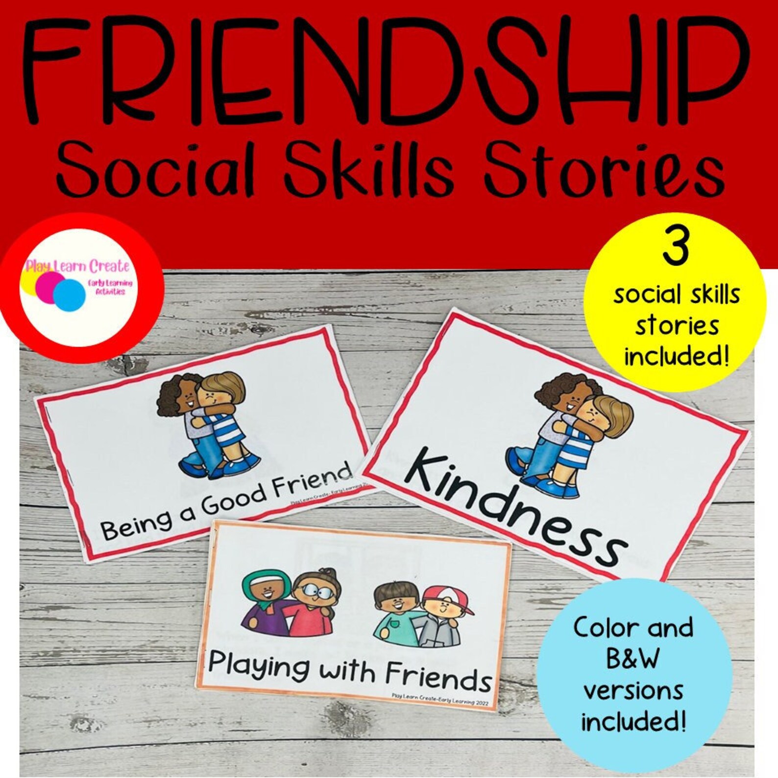 Friendship Social Skills Stories, Bundle of Social Skills Stories ...