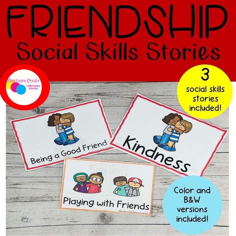 Friendship Social Skills Stories, Bundle of Social Skills Stories ...