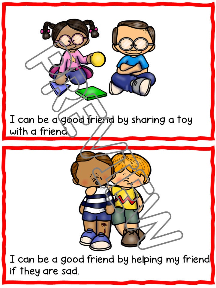 Being a Good Friend Social Skills Story Friendship Social - Etsy