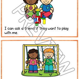 Playing With Friends Social Skills Story, Printable Social Skills Story ...